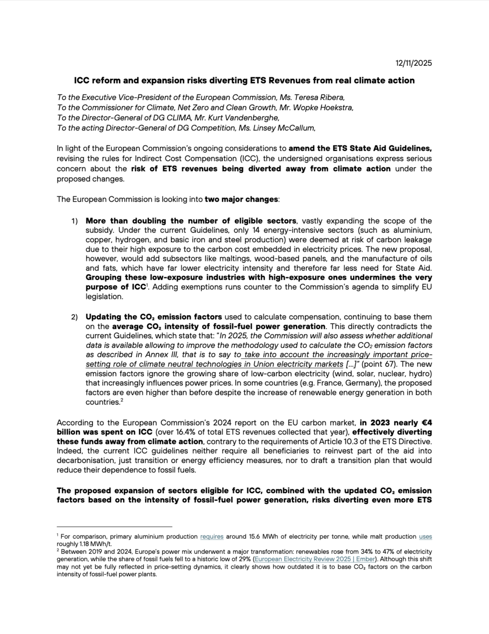 ICC reform and expansion risks diverting ETS revenues from real climate ...